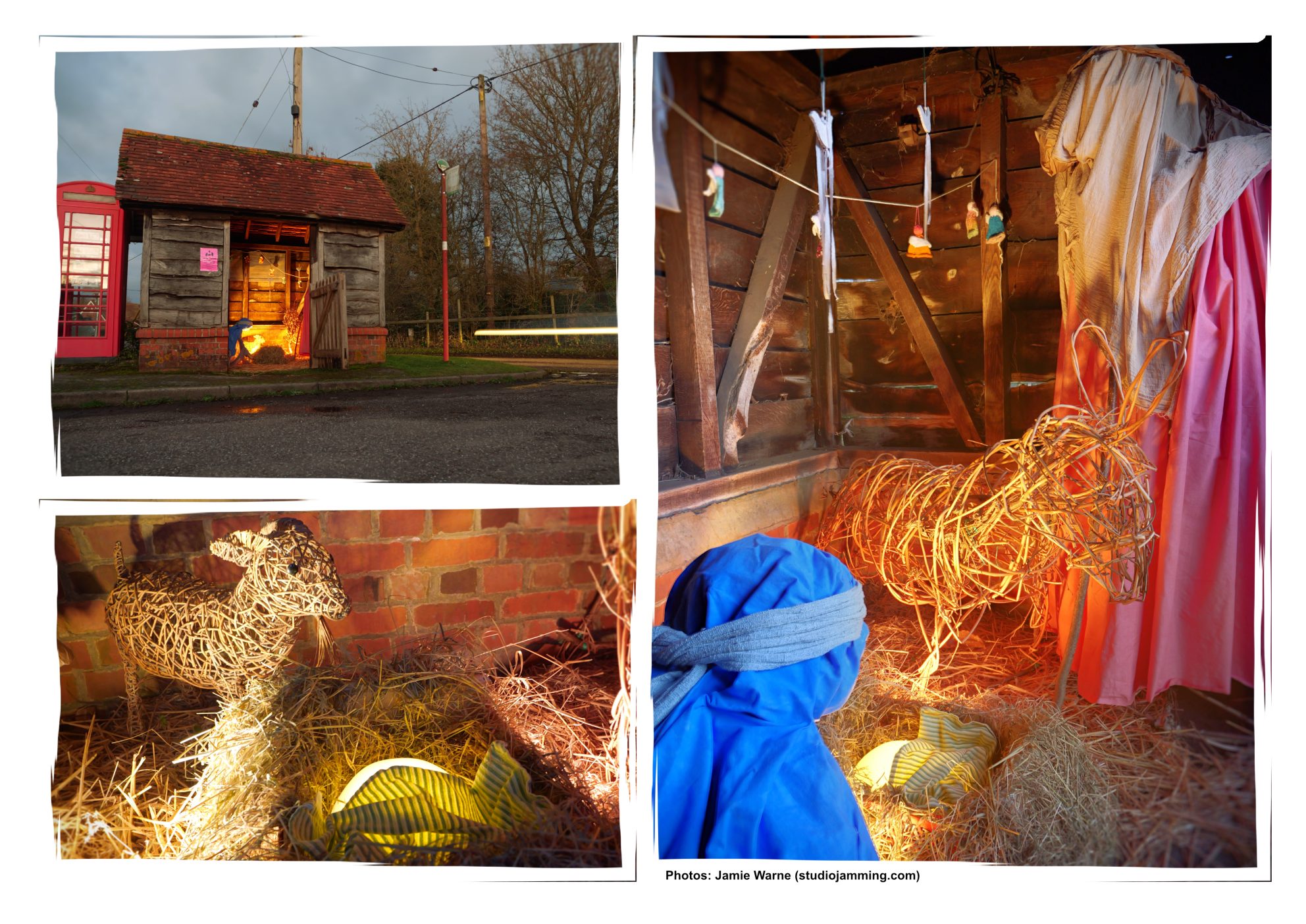 Avon Valley Churches Set Up a Bus Shelter Nativity - Diocese of Winchester