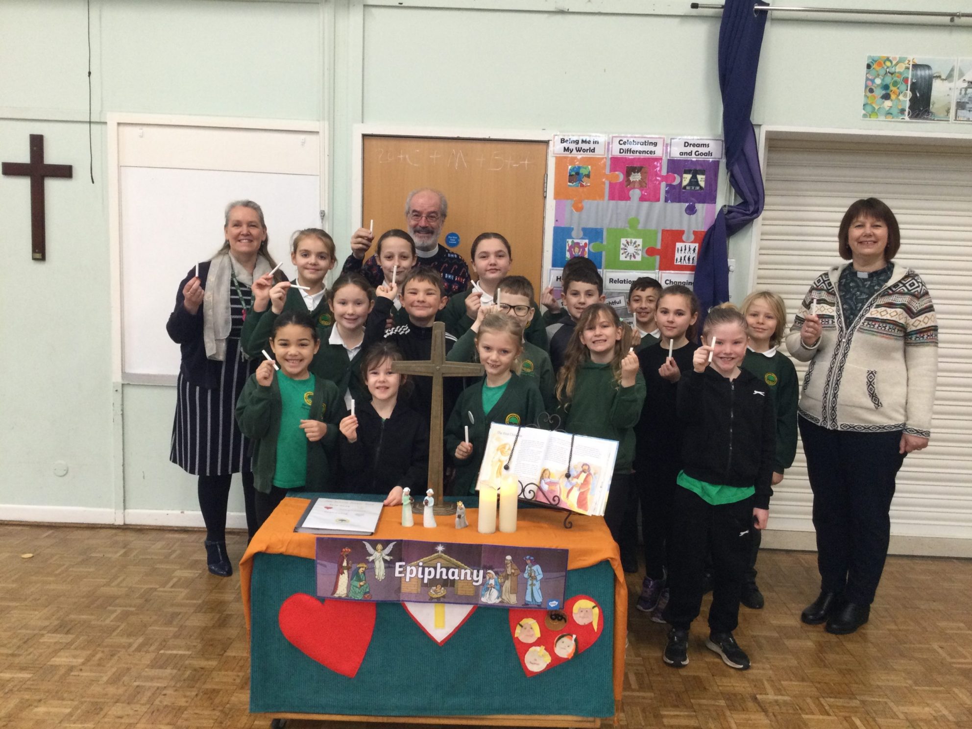 Epiphany Chalking in Schools Around the Diocese - Diocese of Winchester